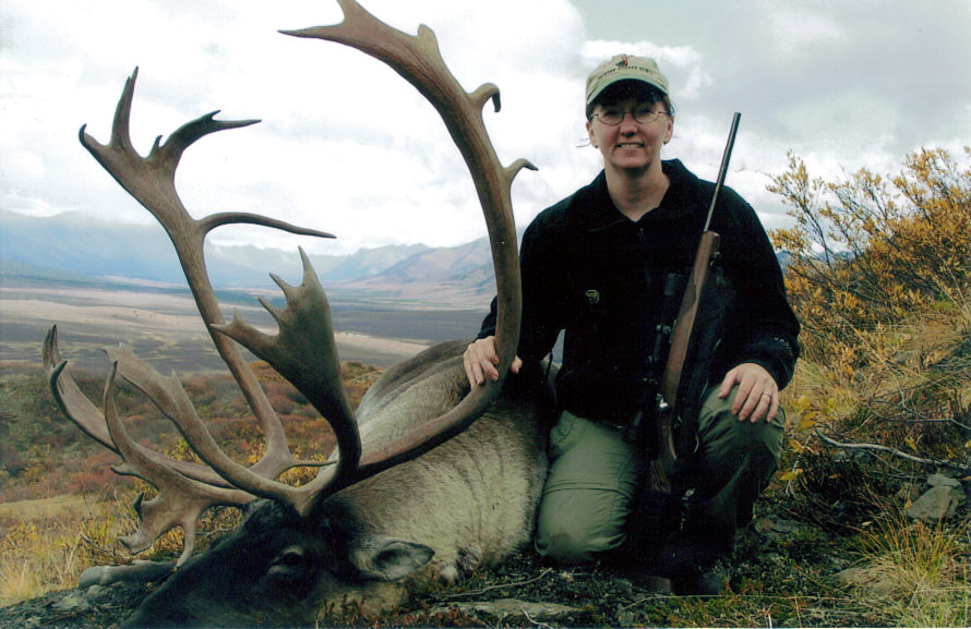 Shoshana Wodzisz and her nice caribou.